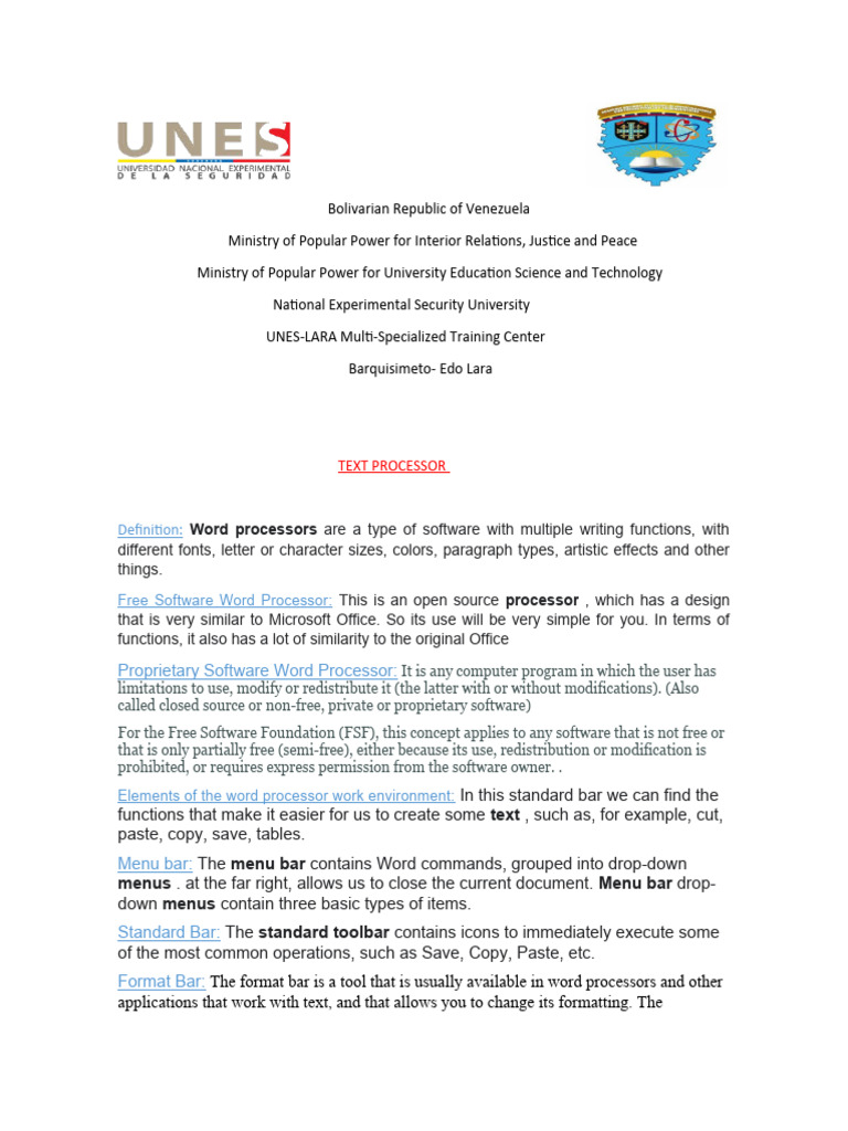 Text Processor | PDF | Typefaces | Proprietary Software