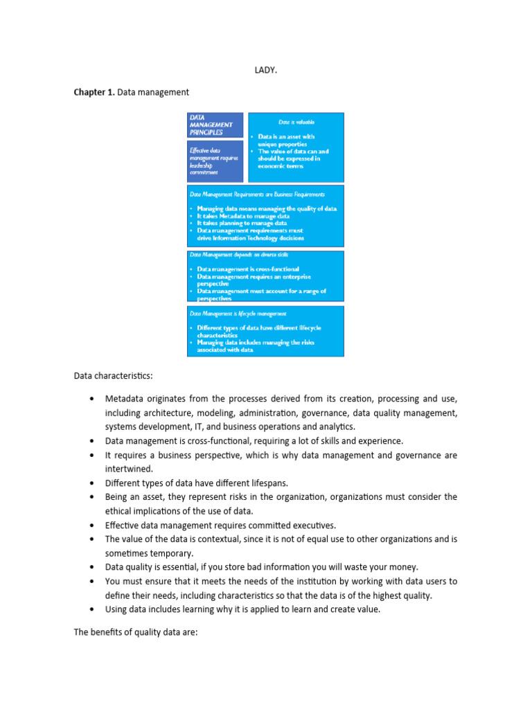 Summary in Spanish of DAMA | PDF | Metadata | Databases