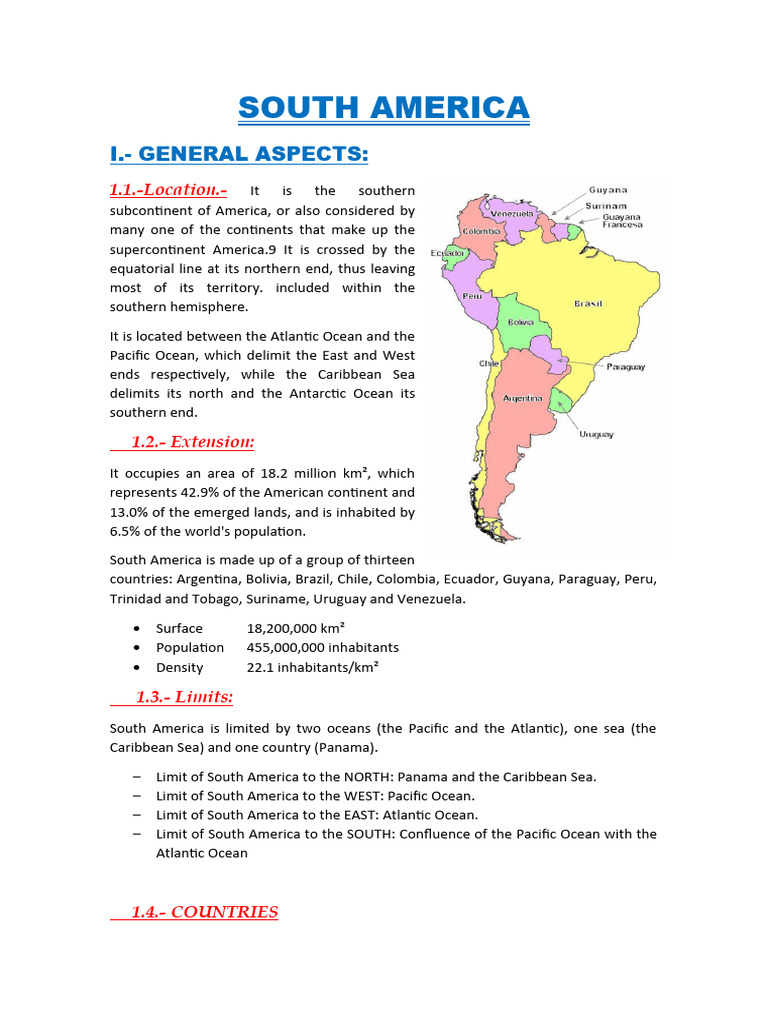 South America | PDF | South America | Andean Community