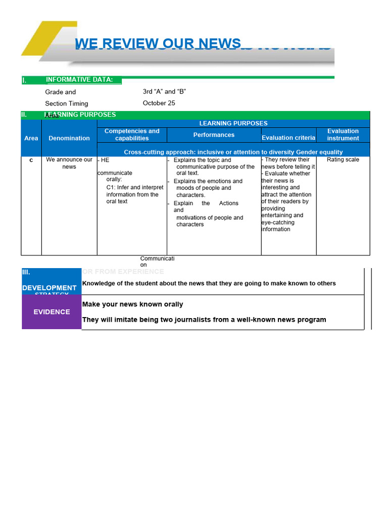 Learning Session - News Storytelling | PDF | News | Information