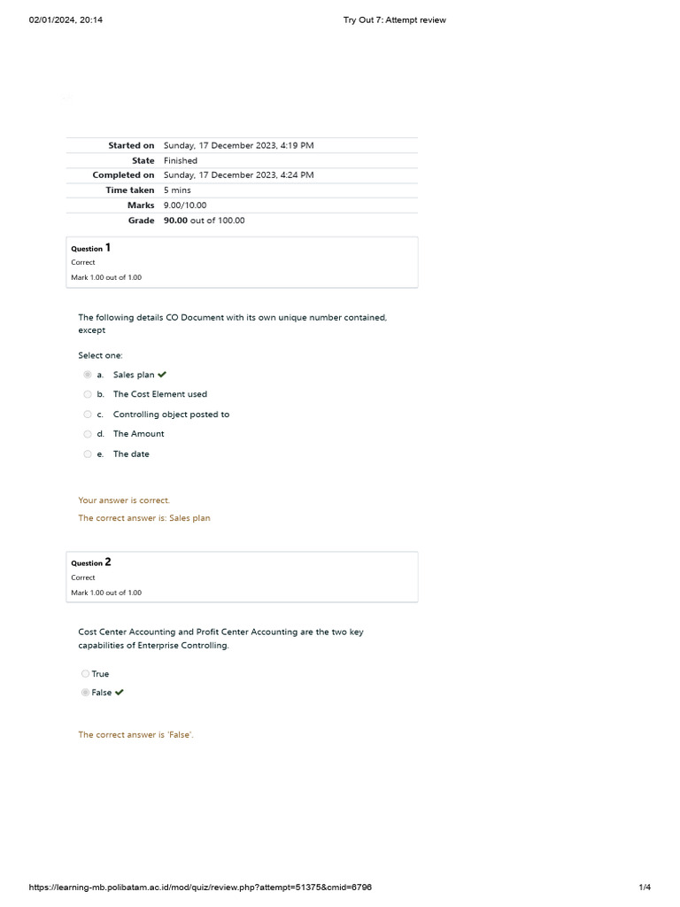 Kunci Jawaban Sap Fundamental 9 | PDF | Database Transaction ... Kunci Jawaban Sap Fundamental 9 | PDF | Database Transaction ...