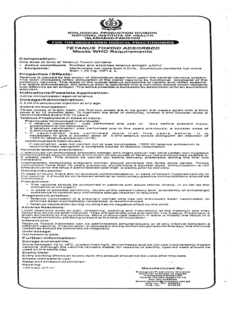 Tetanus | Download Free PDF | Pregnancy | Public Health