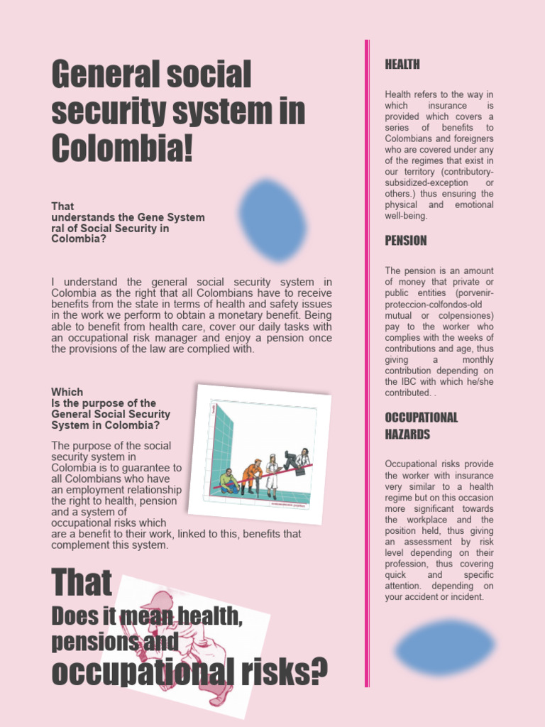 Social Security System in Colombia | PDF | Welfare | Pension