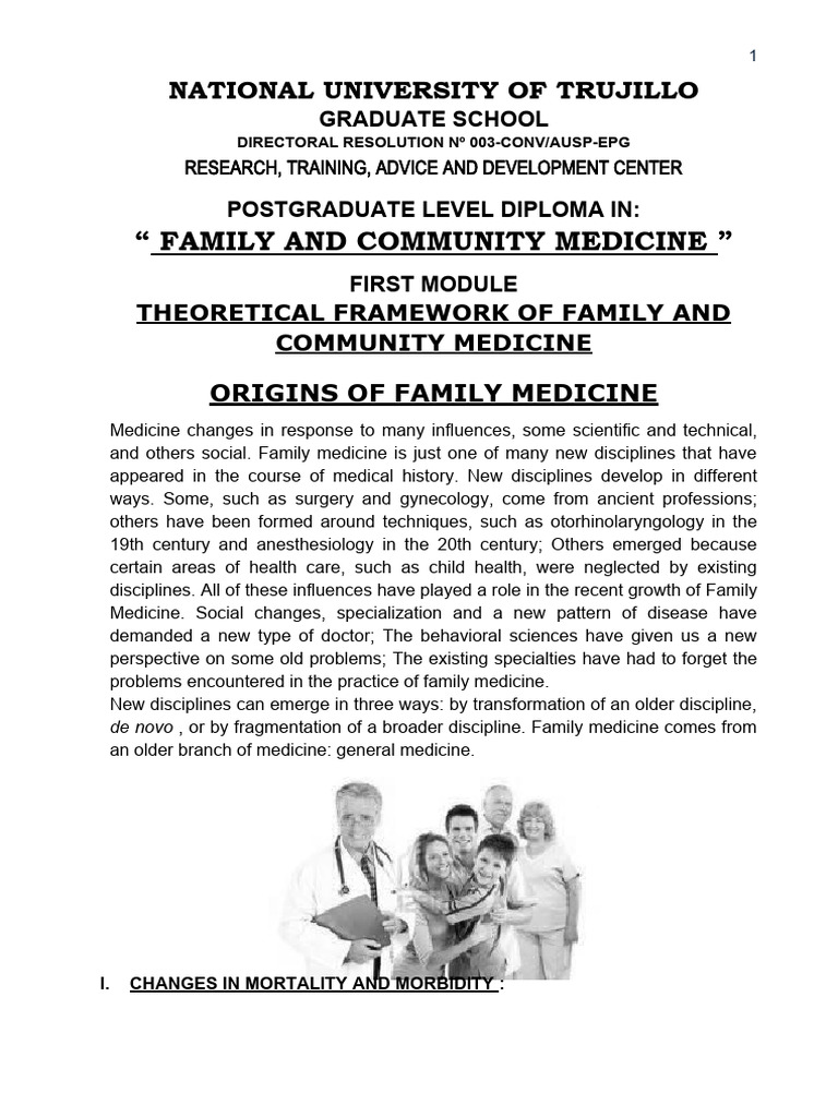 Family and Community Medicine Overview | PDF | Medicine | Physician