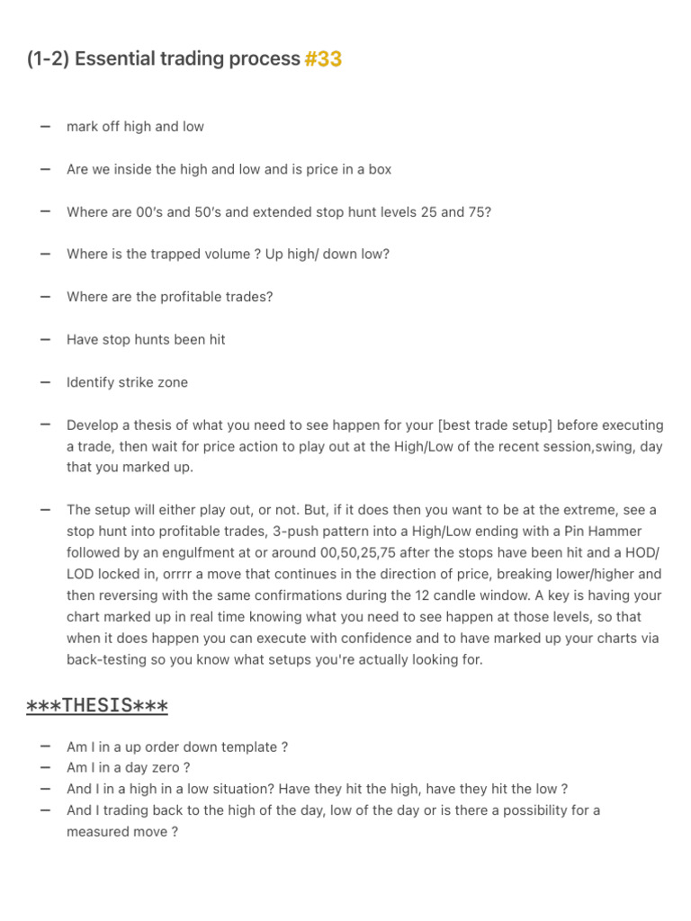 1-2 Essential Trading Process 33 | PDF