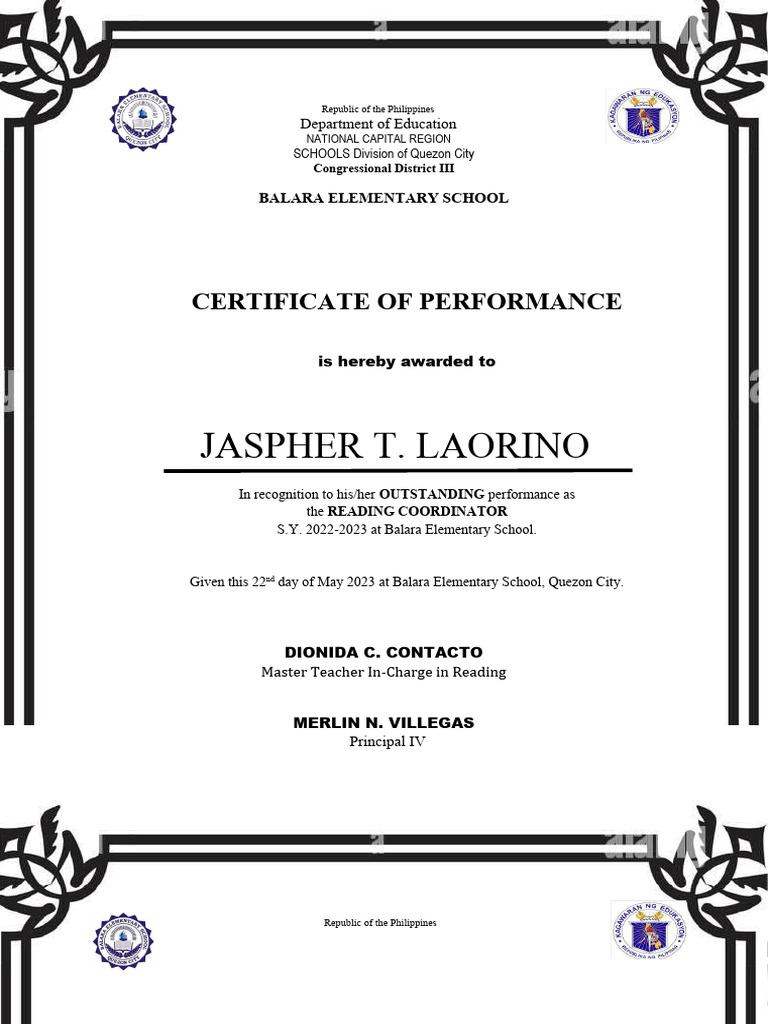 Designation Certificates | PDF | Curriculum | Metro Manila