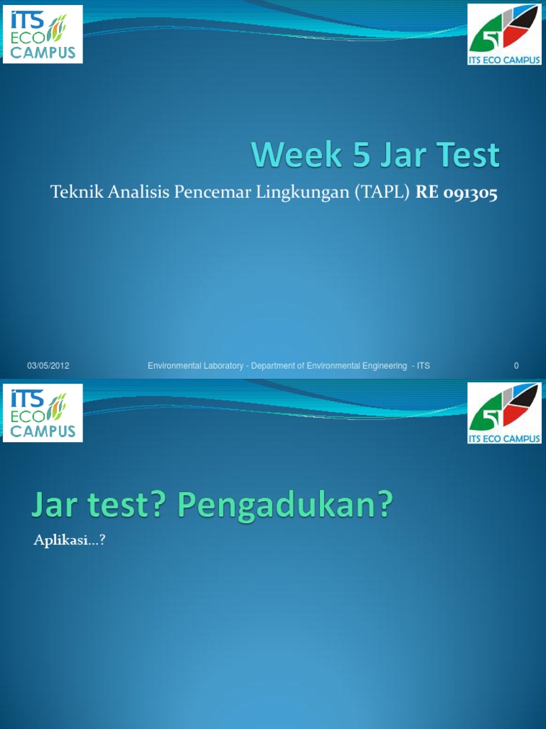 Week 5 Jar Test | PDF