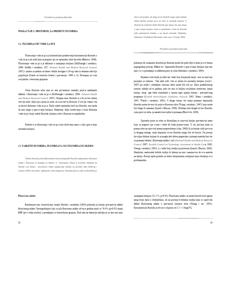 Protokol Primene Fluorida | PDF