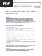 MRP Configuration Steps | PDF | Production And Manufacturing