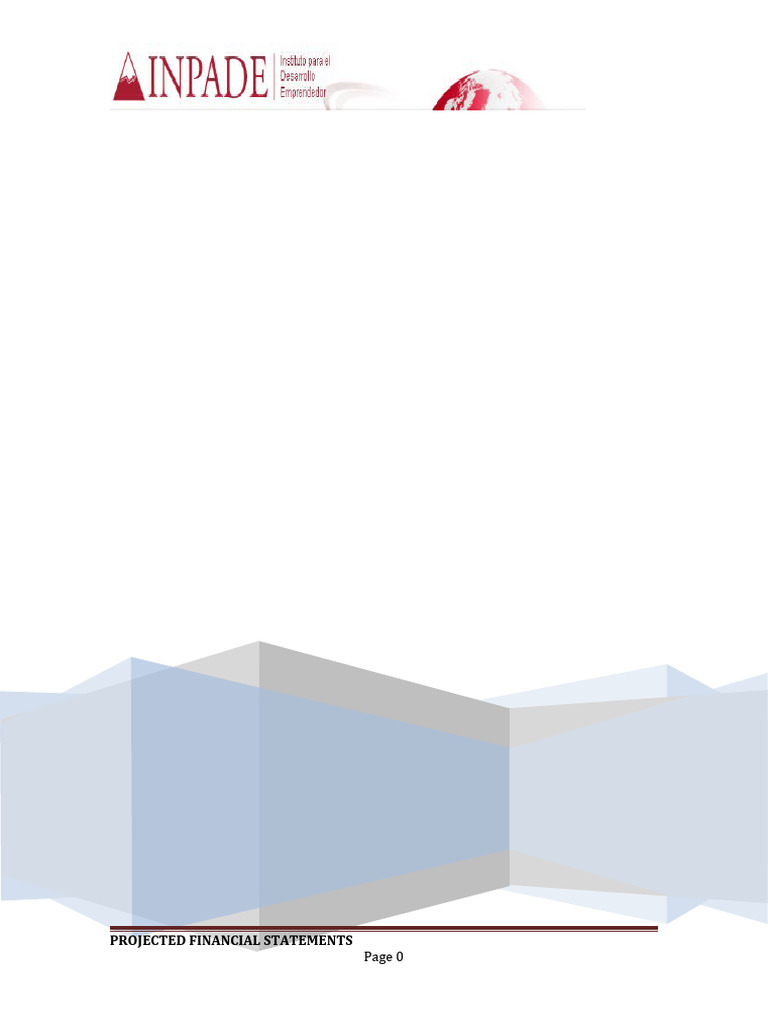 Projected Financial Statements Page 1 | PDF | Financial Plan | Net ...