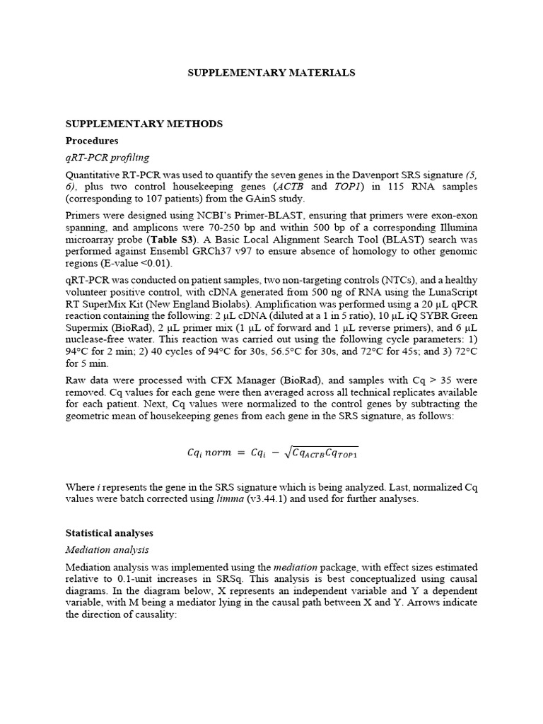 EMS156835 Supplement Supplementary Materials | PDF | Regression ...