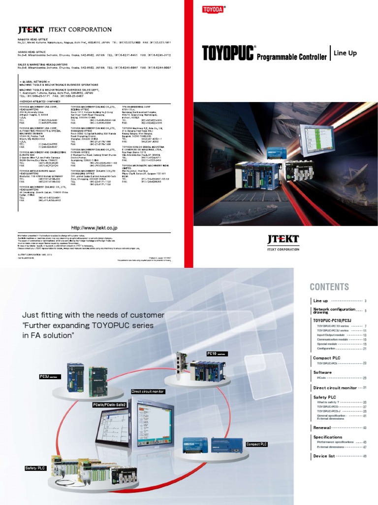Toyopuc Line Up Eng | PDF | Programmable Logic Controller | Data ...