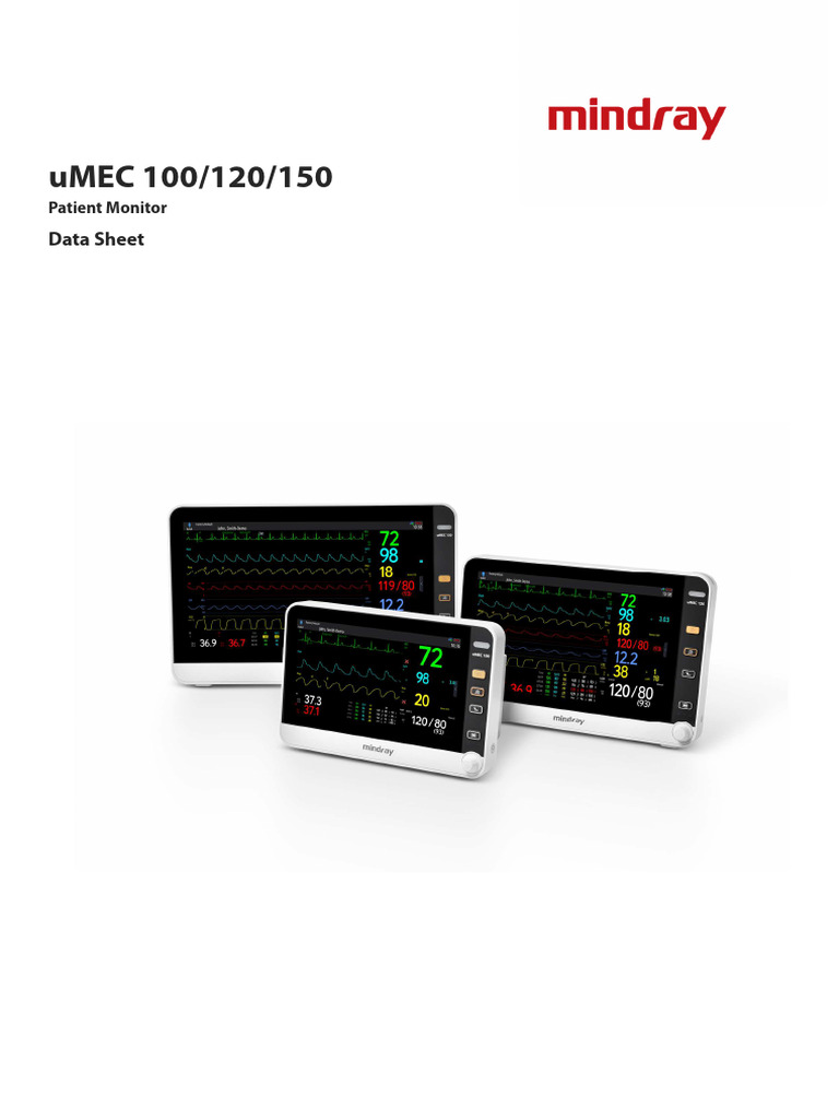 Datasheet - uMEC 100 120 150 - 20230628 | PDF | Electrocardiography ...