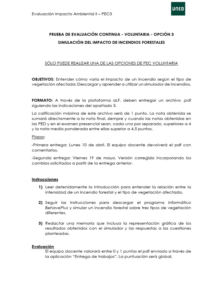 Eia2 2022-23 Pec3 | PDF | Fuego fatuo | Entorno natural