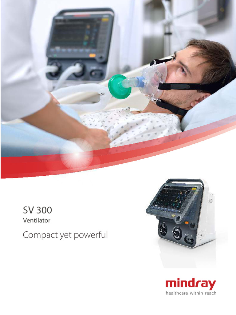 Mindray Ventilator SV300 | PDF | Intensive Care Unit | Intensive Care Medicine