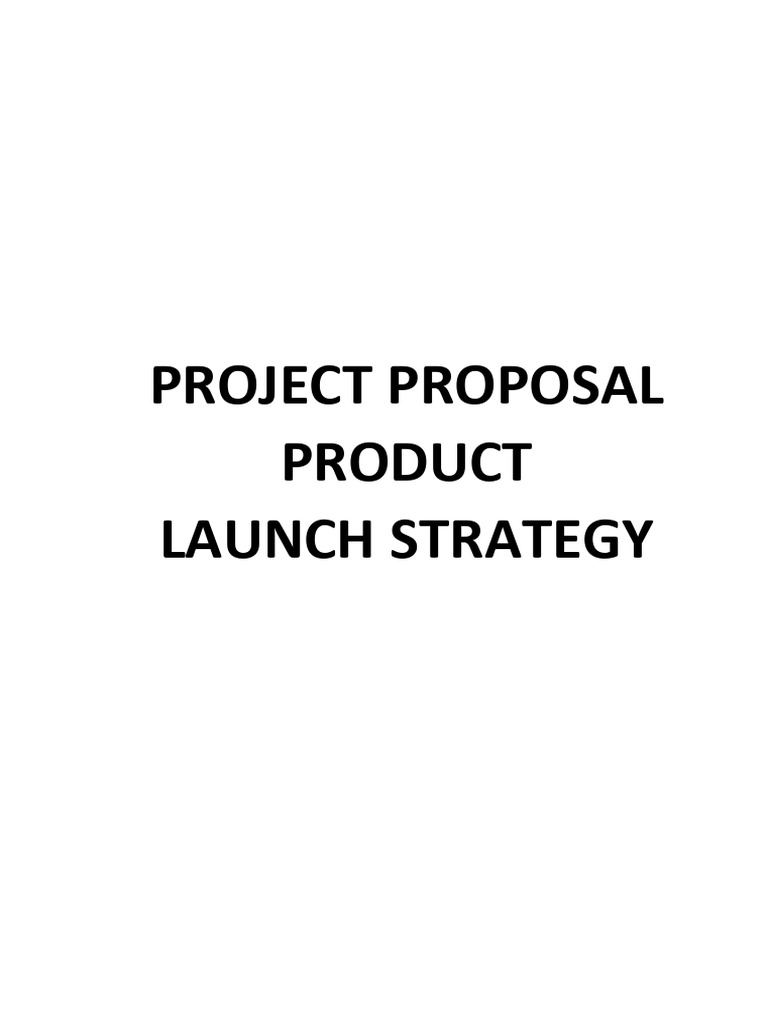 Project Proposal Product Launch Strategy | PDF | Marketing | Etsy