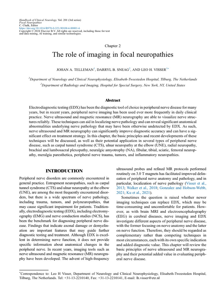 The Role of Imaging in Focal Neuropathies | PDF | Carpal Tunnel ...