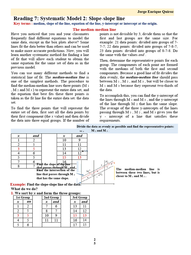 Reading 7 - Systematic Model 2 | PDF | Median | Applied Mathematics