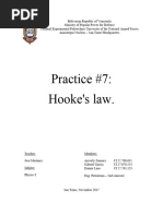 Hooke's Law Practical Experiment Guide | PDF