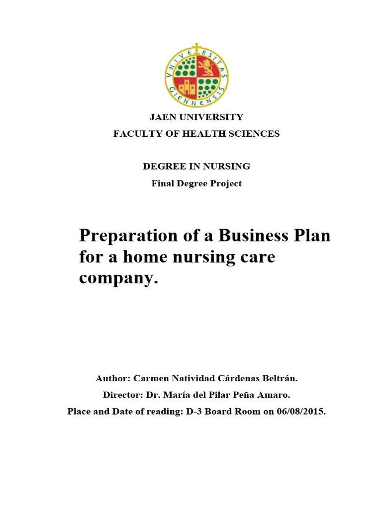 Nursing Company Business Plan | PDF | Nursing | Taxes