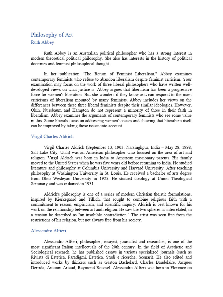 Philosophy of Art | PDF | Knowledge | Epistemology