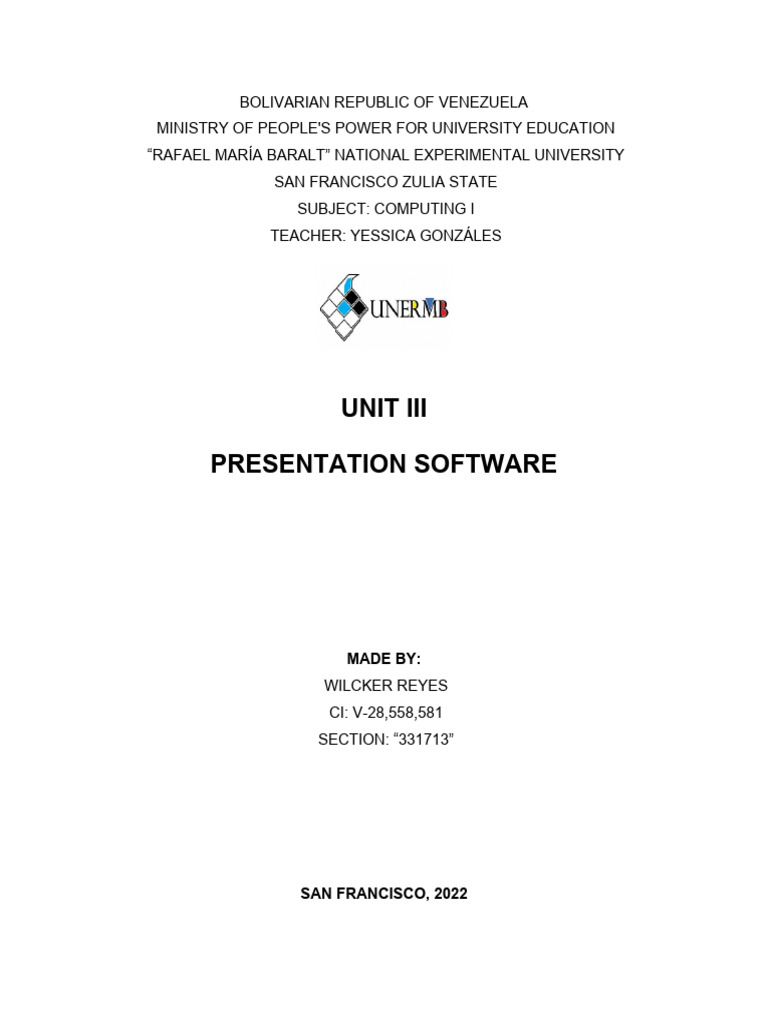 Unit Iii Presentation Software Pdf Page Layout Methodology