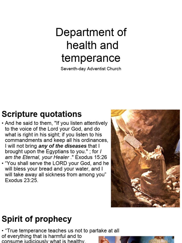 Department of Health and Temperance | PDF | Christian Mission