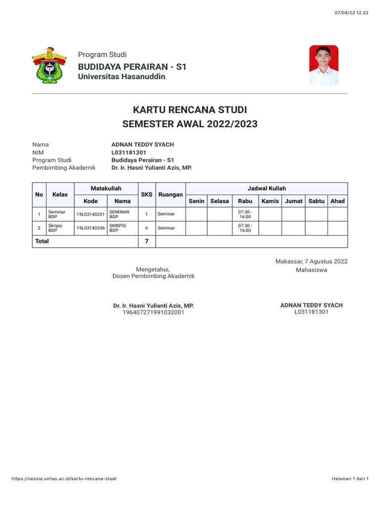 KRS - Portal Akademik | PDF