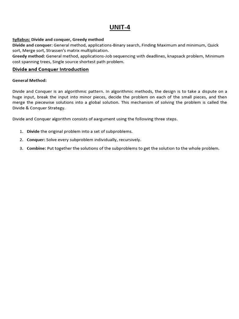 ADS & A Unit-4 Study Material | PDF | Theoretical Computer Science | Graph Theory