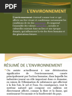 Santé Environnementale Cours 1 | PDF | Environnement naturel | la pollution