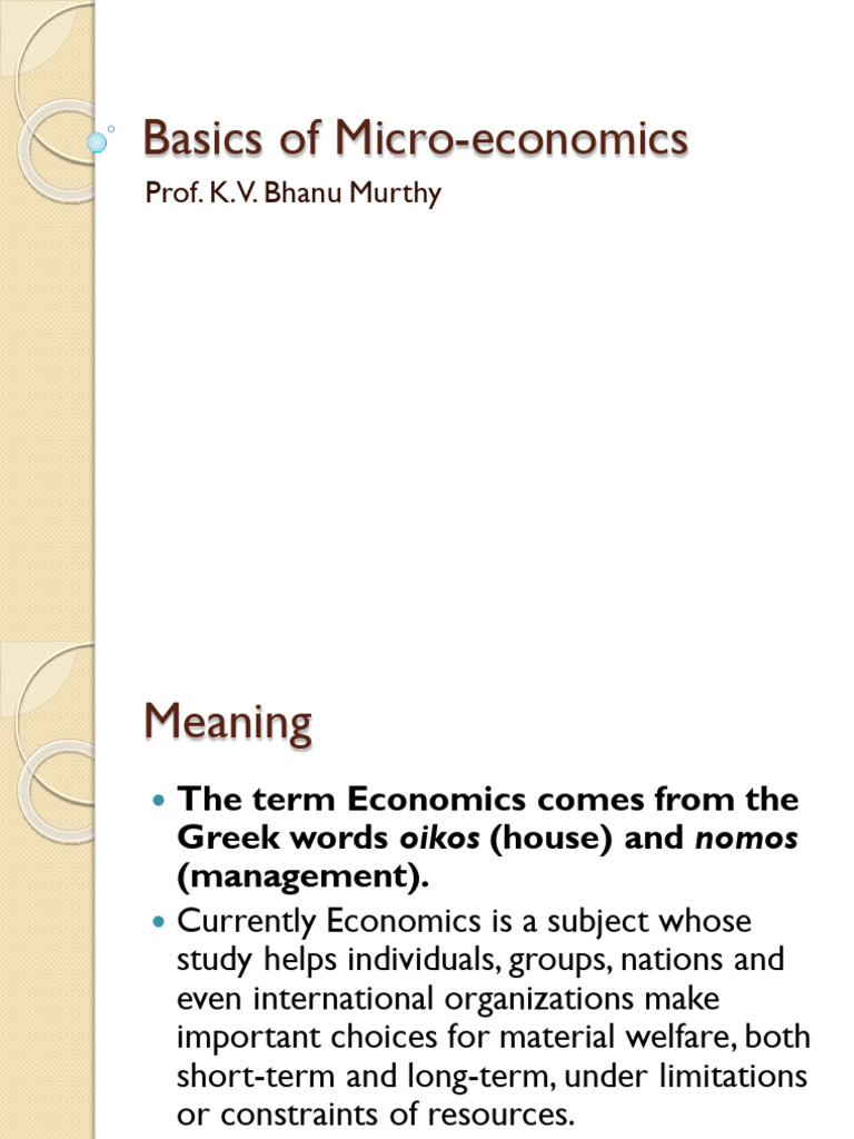 Micro 1 | PDF | Economics | Neoclassical Economics