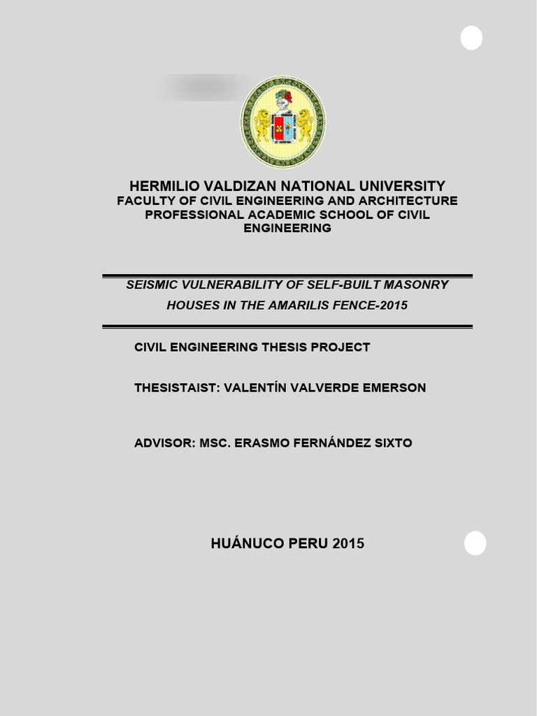 Civil Engineering Thesis Project | PDF | Waves | Hypothesis