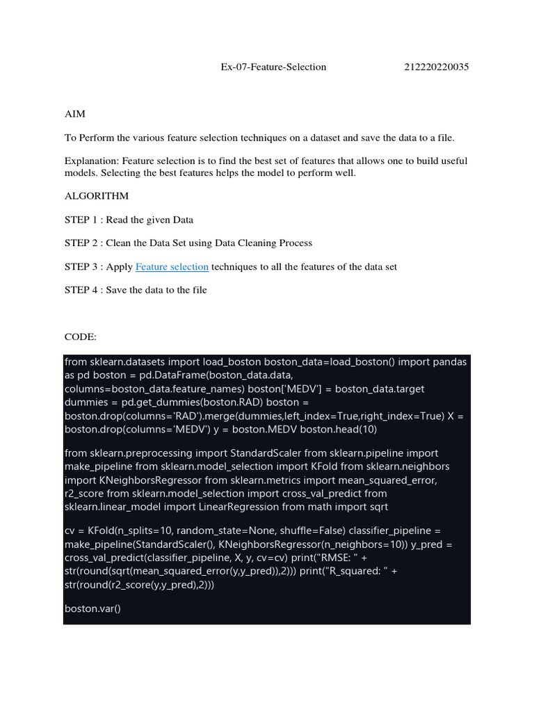 Ex-07 DS | PDF | Multivariate Statistics | Statistical Inference