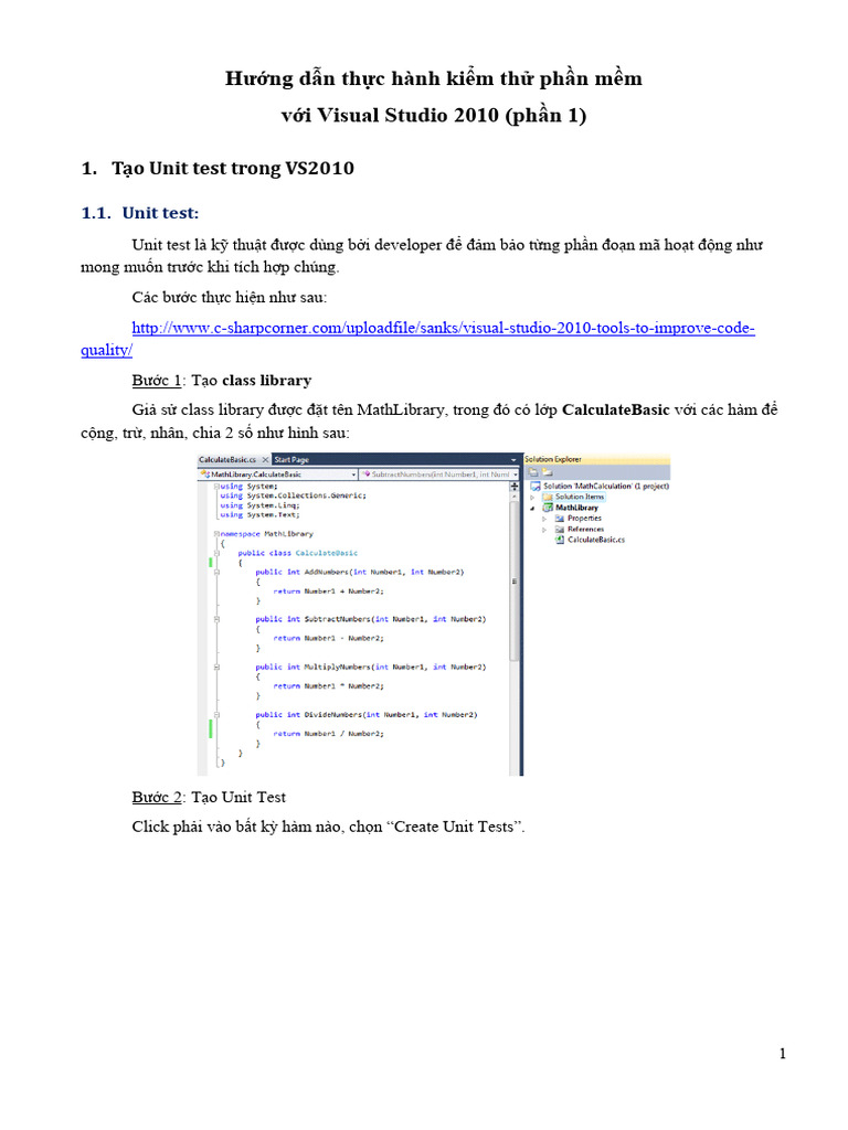 Huong Dan Testing Voi Visual Studio 2013 | PDF