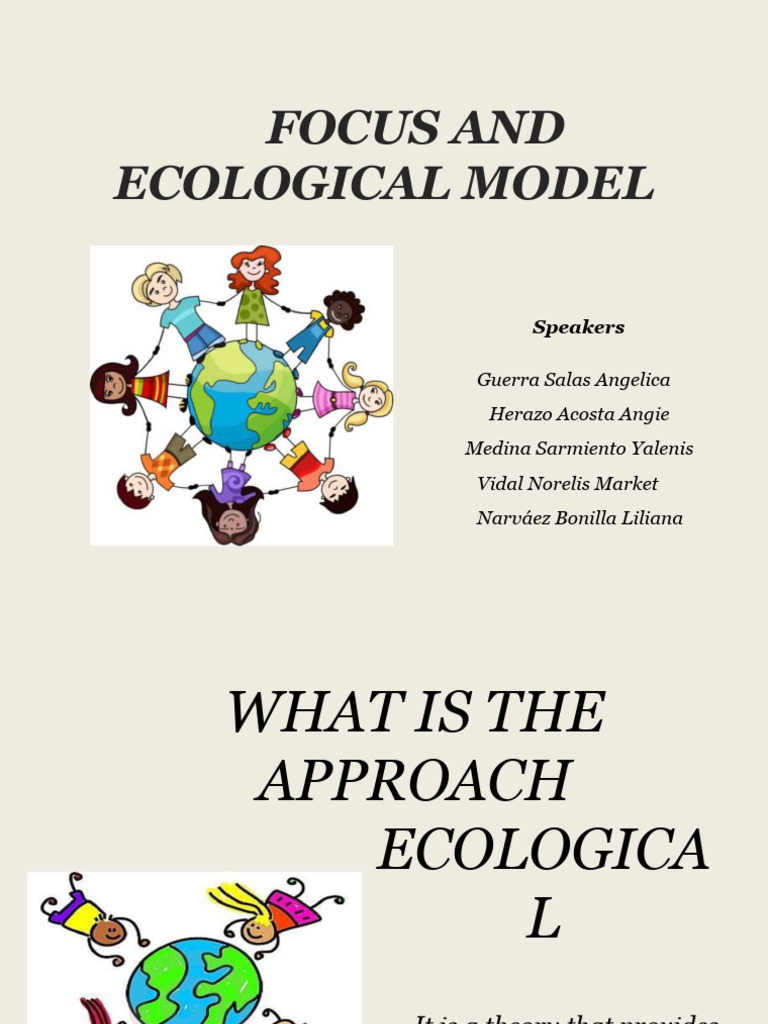 Presentation of The Ecological Approach | PDF | Ecology | Family