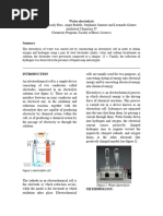 Electrolysis of Dilute Sulfuric Acid | PDF | Redox | Anode
