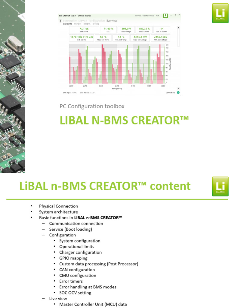 LiBAL N BMS CREATOR | Download Free PDF | Battery Charger | System On A ...