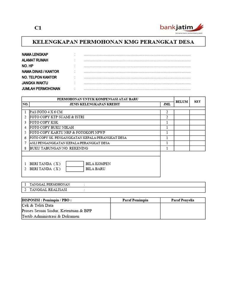 Form KMG Perangkat - Ds | PDF