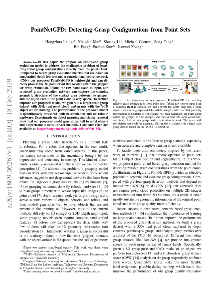 Point Net GPD | PDF | Computer Vision | Deep Learning