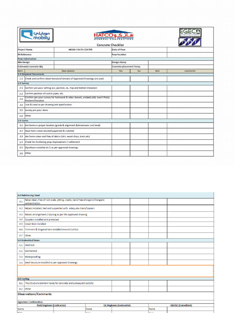 DCRJ-JED3-Inspection Request For Formwork Installation & Alignment ...
