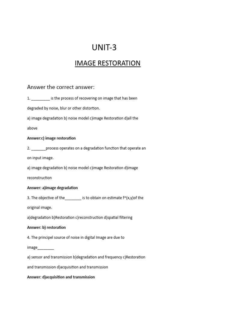 Unit.3 1 Mark | PDF | Electronic Filter | Digital Signal Processing