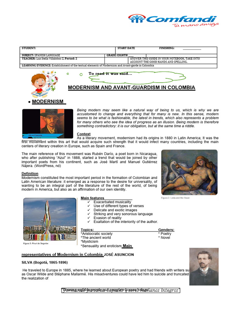 2 Modernism and Avant-Garde Workshop | PDF | Poetry | Modernism