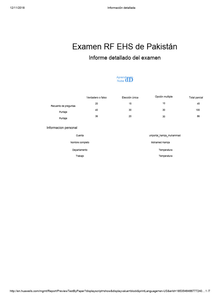 Examen Ehs PDF | PDF