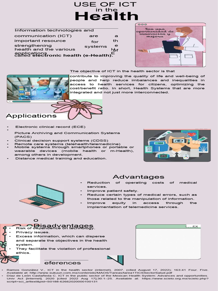 Infographic Use of ICTs in Health | PDF | Information And ...