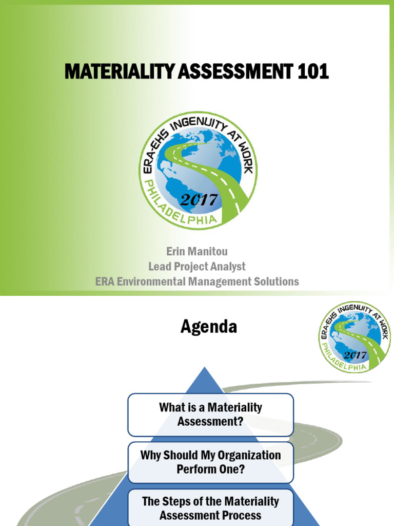 Materiality Assessments 101 - Erin Manitou | PDF | Life Cycle ...