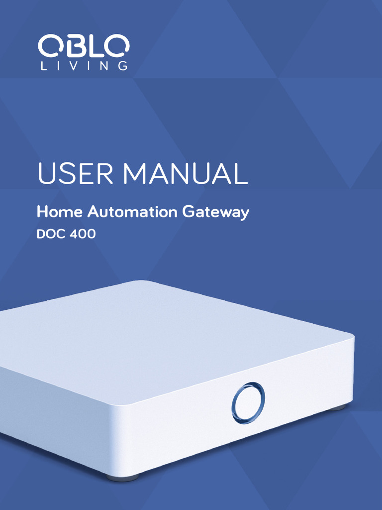 OBLO Living-HA GW DOC400-User Manual | PDF | Wi Fi | Computer Network