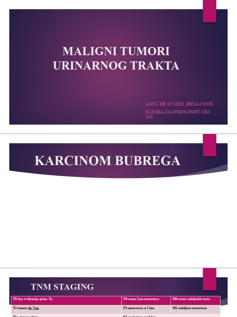Uroloski Maligniteti Vezbe 2 | PDF