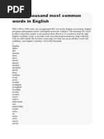 3000 English Words | PDF