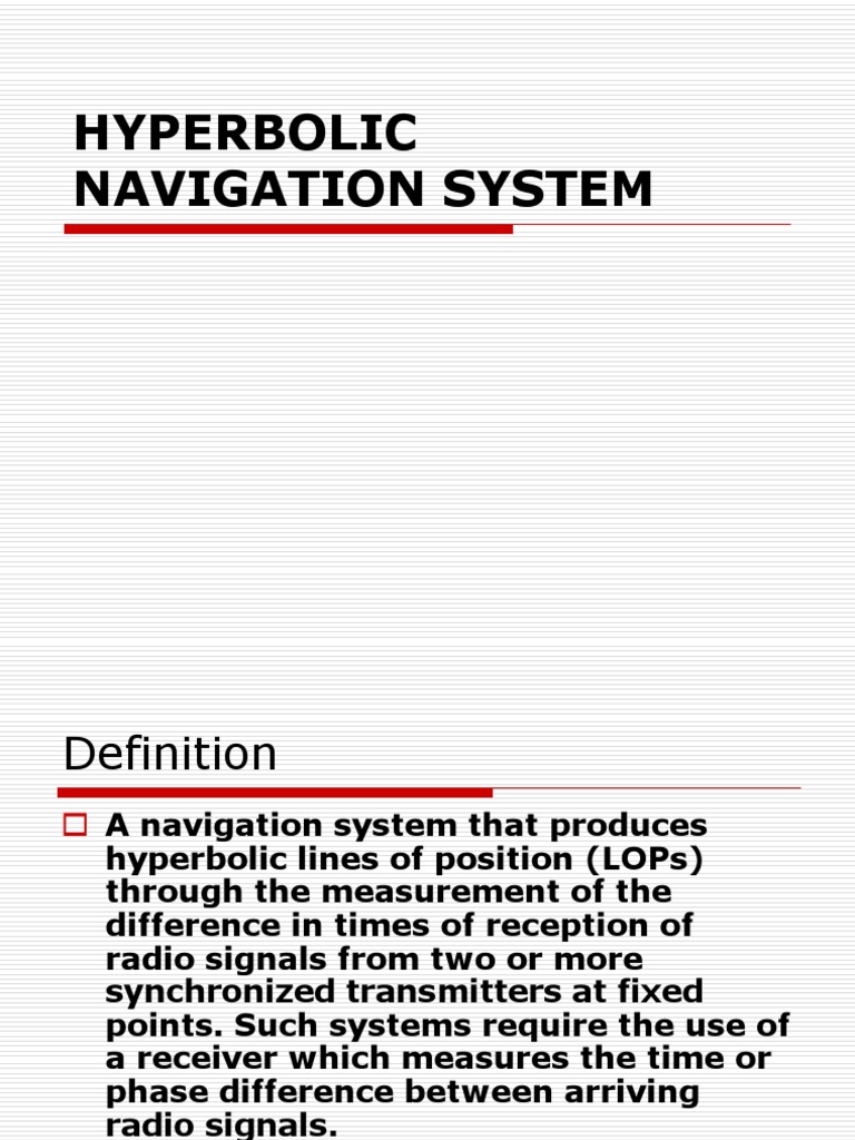 Hypberbolic Navigation System | PDF