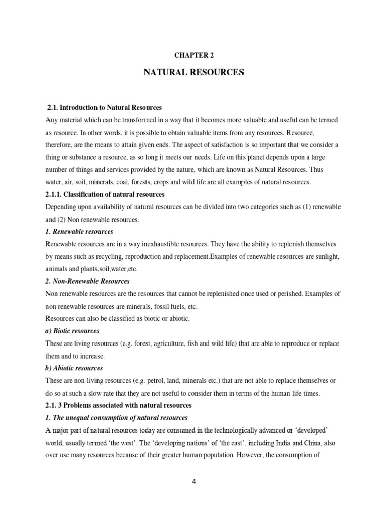 Understanding Natural Resources and Forests | PDF | Groundwater ...